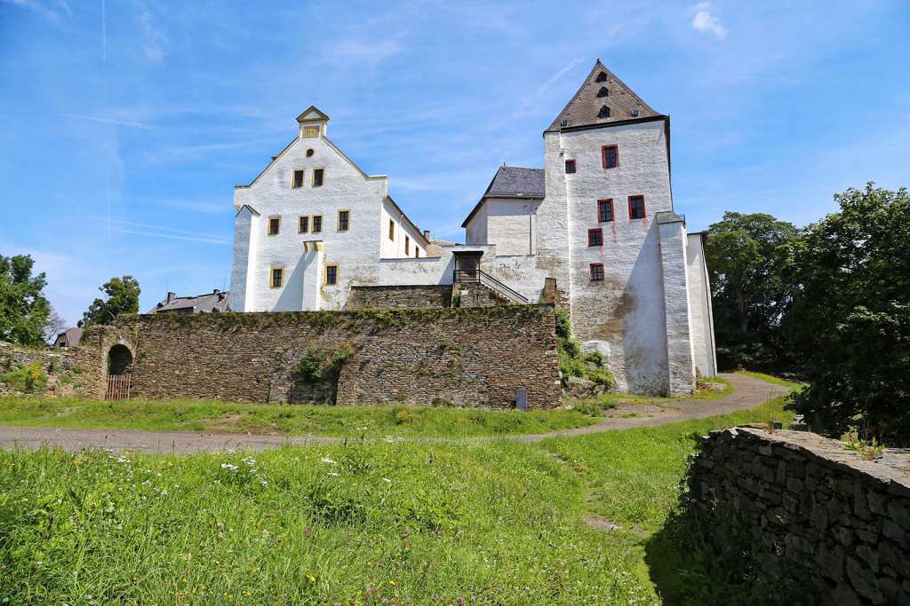 Wolkenstein im Erzgebirge - über der Zschopau